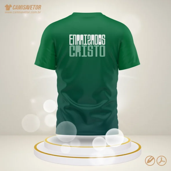 Estampa Camisa Cristã Enraizados em Cristo Jeremias